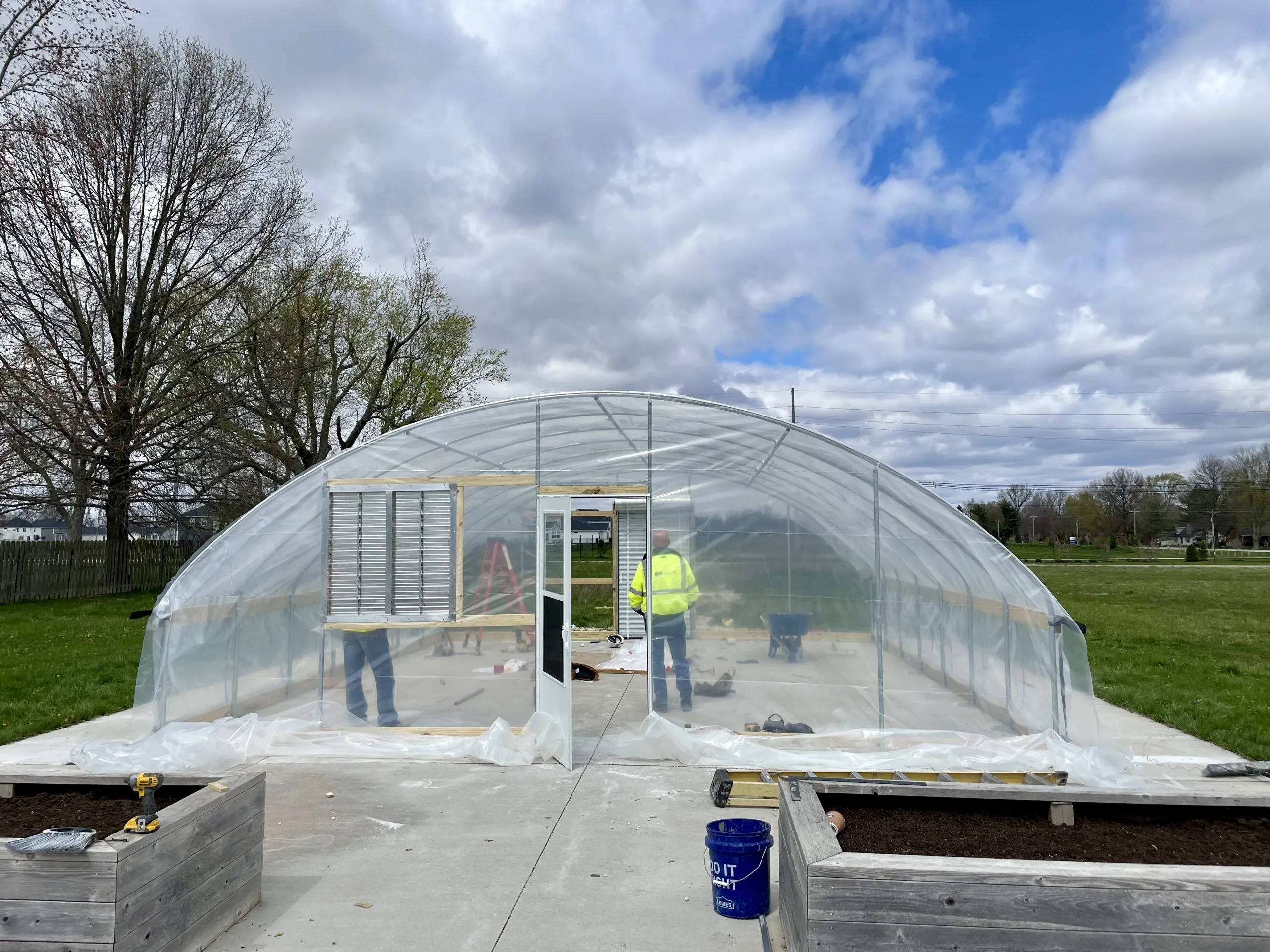 Hoop House Construction